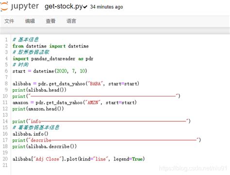 Python Jupyter Notebook 画股票折线图jupyter界面布局变成了左右 Csdn博客