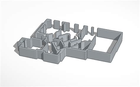 3d Design Intail Map Tinkercad