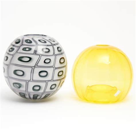 Sold At Auction Two Art Glass Shades By Australian Artist Mark
