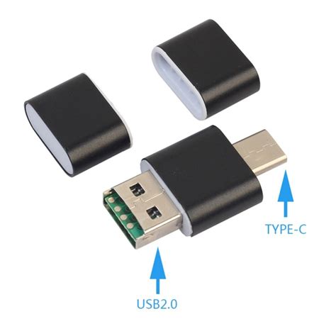 2 In 1 Otg Usb2 0 Type C Usb C Card Reader For Micro Sd Tf Card Amicus Engineering