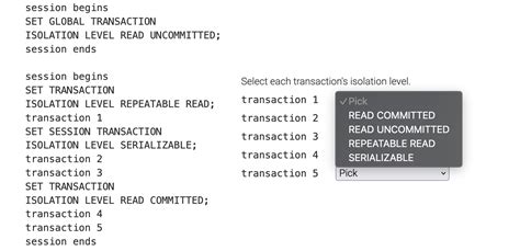 solved session begins set global transaction isolation level