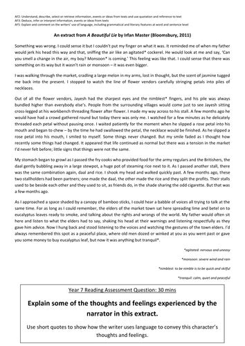 App Reading Assessments For Key Stage 3 Teaching Resources