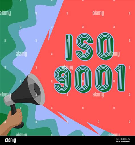 Text Caption Presenting Iso 9001 Word Written On Designed Help