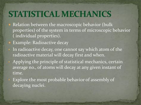 Classical Statistics And Quantum Statistics Ppt Chemistry Science Classical Statistics And Quantum Statistics Ppt Chemistry Science