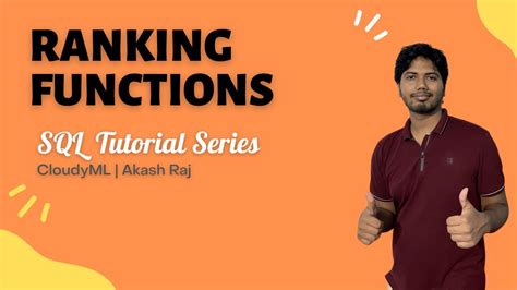 8 Ranking Functions In Sql Cloudyml Youtube