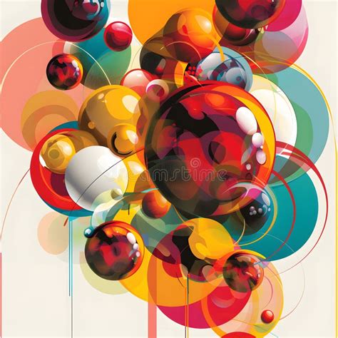 Colorful Abstract Bubble Art With Vibrant Overlapping Circles Stock Image Image Of Abstract