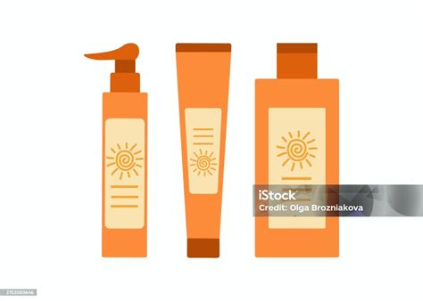 자외선 차단제 세트 피부 관리 및 보호 자외선 차단제 튜브 자외선 차단제 화장품을 사용하십시오 태양자외선으로부터 피부에 수분을 공급하고 보호합니다 벡터 일러스트 레이 션