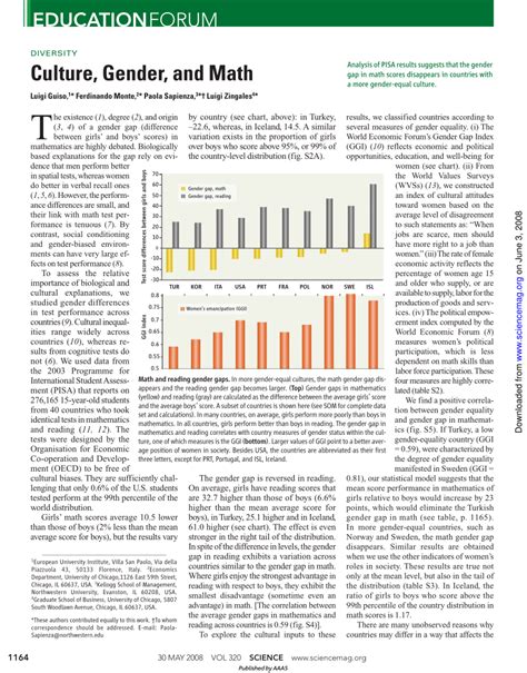 Pdf Diversity Culture Gender And Math
