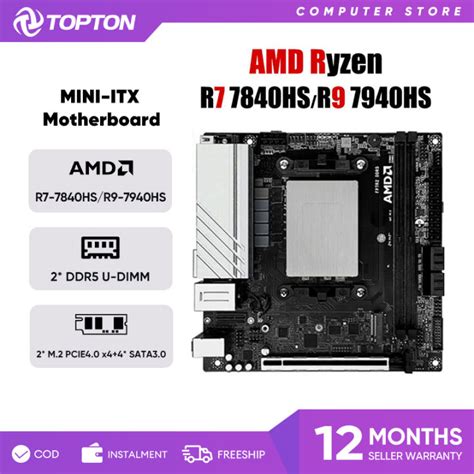 Topton N17 Mini ITX Motherboard AMD Ryzen 9 8945HS 7940HS R7 8745HS 7840HS 2xNVMe 4xSATA3 0