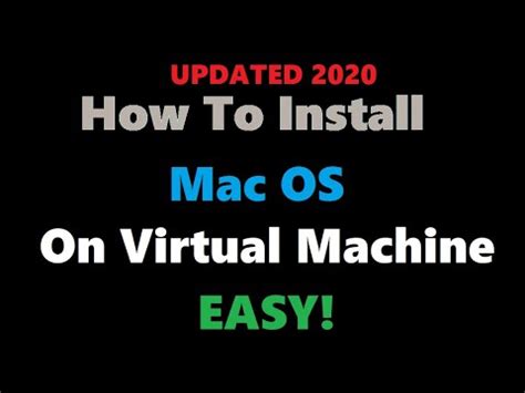 How To Install Mac OS Virtual Machine Easy Updated YouTube