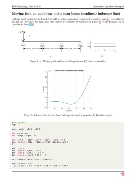 Opensees Examples By Hadi Kenarangi Pdf Teaching Methods