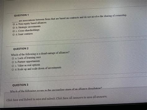 Solved QUESTION 1 are associations between firms that are | Chegg.com