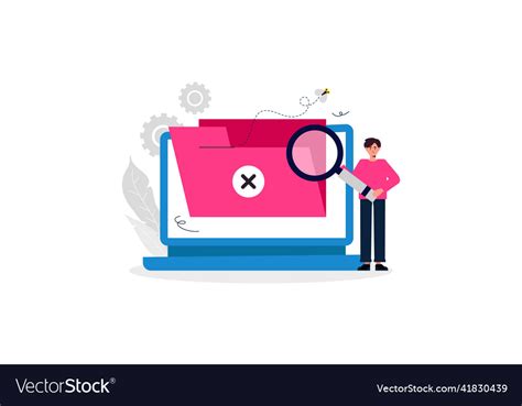 No Data Empty Concept Royalty Free Vector Image