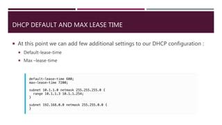 Dhcp Server Configuration PPT