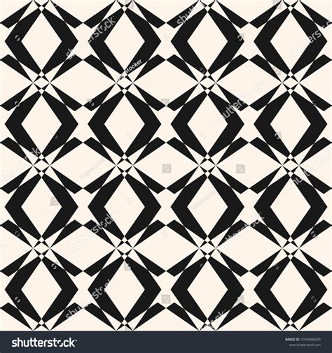 Vector Monochrome Seamless Pattern Asian Style Stock Vector Royalty