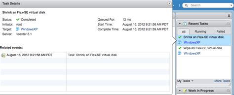 How To Initiate A Wipe And Shrink Operation On An Se Sparse Based Disk