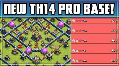 New Town Hall 14 Th14 Pro Base Design With Th14 Base Layout Link