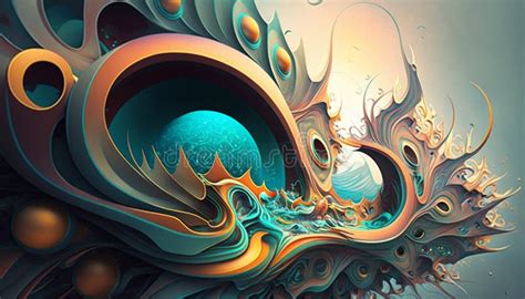 Abstract Art Surrealism Beautiful Concept Art Ai Generated Stock