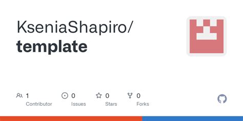 Github Kseniashapiro Template