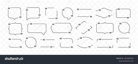 Quote Box Frames Set Isolated On Stock Vector Royalty Free 1813062250