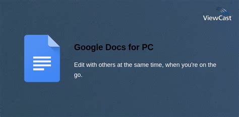 Download Google Docs For PC Windows Computer
