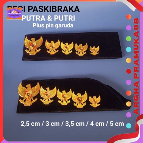 Jual Peci Paskibra Putra Putri Plus Pin Garuda Shopee Indonesia