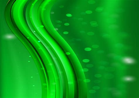 Bright Green Wave Background Image