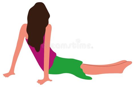Woman Bare Back Sitting Stock Illustrations 22 Woman Bare Back
