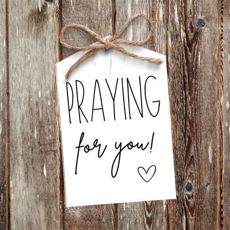 Praying For You Card Etsy