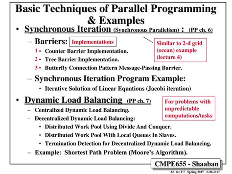 Basic Techniques of Parallel Computing/Programming & Examples - ppt ...