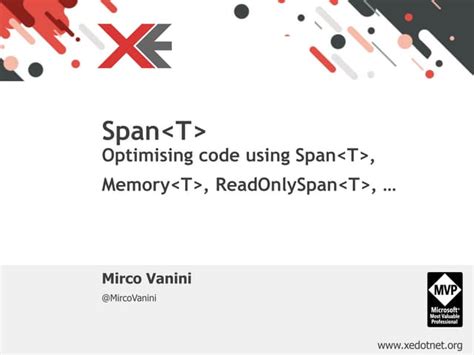 Optimising Code Using Span Ppt