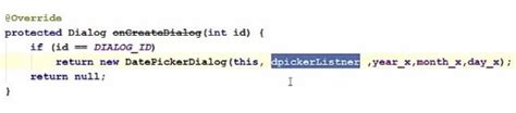 Datepicker Dialog Example In Android