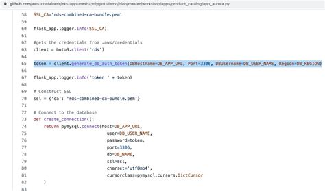 Using Iam Database Authentication With Workloads Running On Amazon Eks Containers