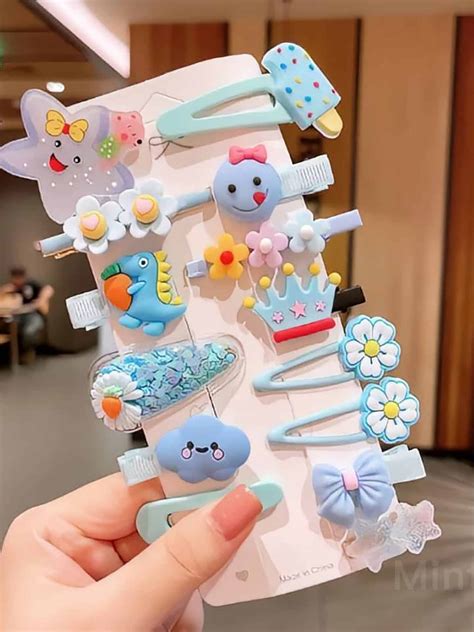 پک ۱۴ تایی گیره سر دخترانه وارداتی آیچی چک