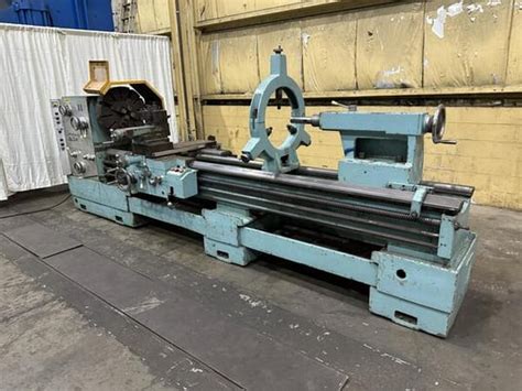 34 X 108 Lansing G34 Engine Lathe 24 Socs Inchmetric 4 Jaw 24 Chuck 20 Steady Rest