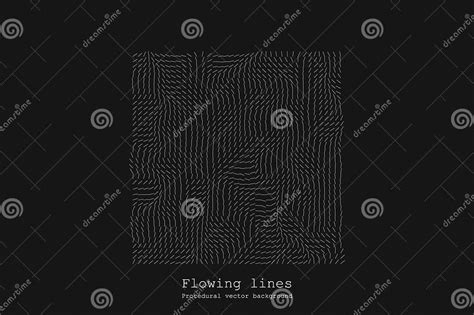 Abstract Line Matrix Pattern Noise Flow Dynamic Stock Vector