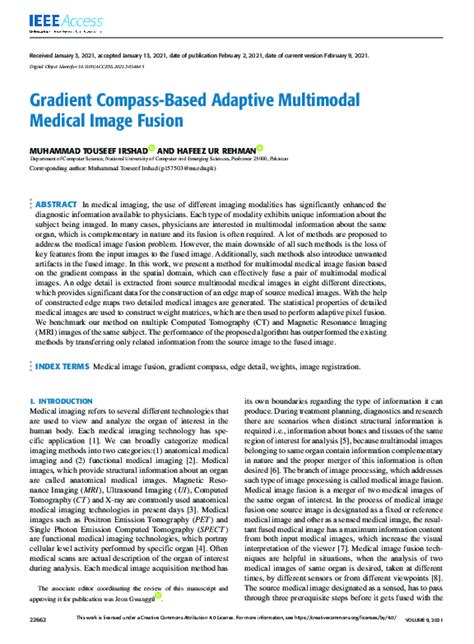 pdf gradient compass based adaptive multimodal medical image fusion