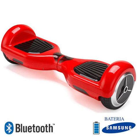 🏷️【tudo Sobre】→ Hoverboard 65 Vermelho Bluetooth Led Lateral E Frontal Com Bolsa Bateria Samsung