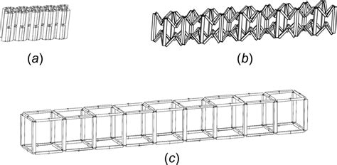 Cad Model Of A Deployable Mast Containing Nine Quadrangular Modules Download Scientific