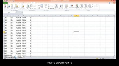 How To Export Coordinate Data From Excel File To Autocad Youtube