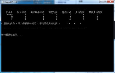 【操作系统】 作业调度模拟程序 实验二 Huangmp 博客园
