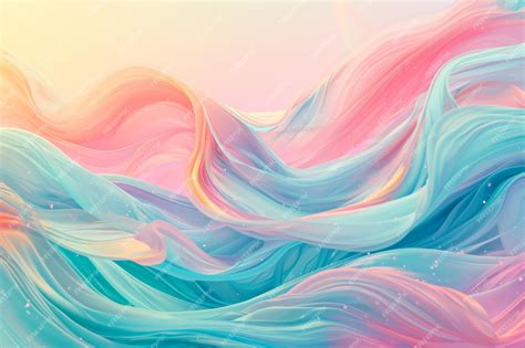 Premium Photo Subtle Abstract Background With Soft Pastel Waves Gradient Colors For Designing