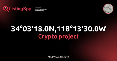 34°0318 0n 118°1330 0w Crypto Project Help Token Listings Events Analysis Listingspy
