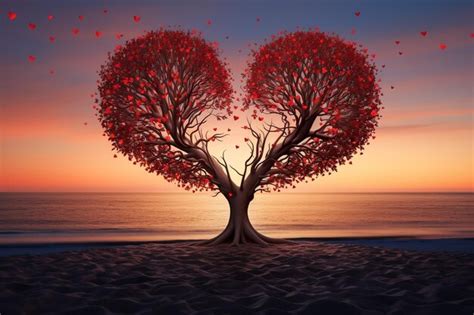 Red Heart Emoji Copy And Paste Tree Red Heart Leaves Clipart Bestie