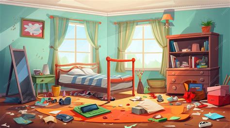 Messy Bed Cartoon