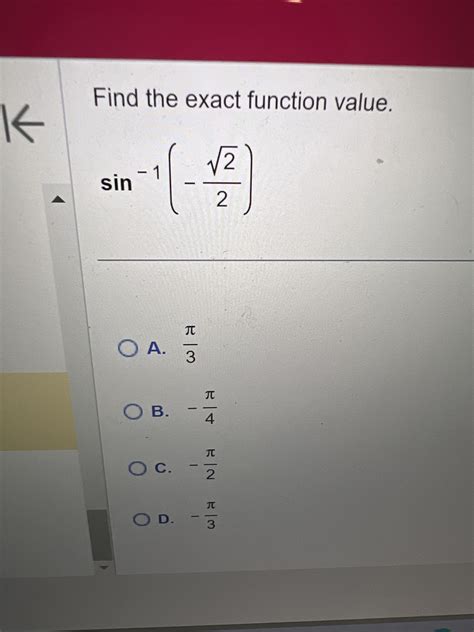 solved find the exact function
