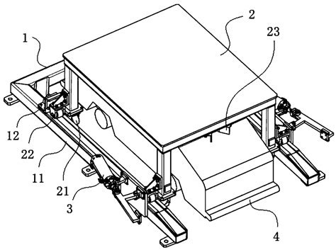 agv automated guided vehicle positioning and fixing apparatus