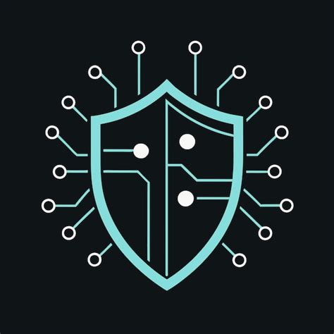 Premium Vector Cybersecurity Shield With Binary Code And Circuit Design