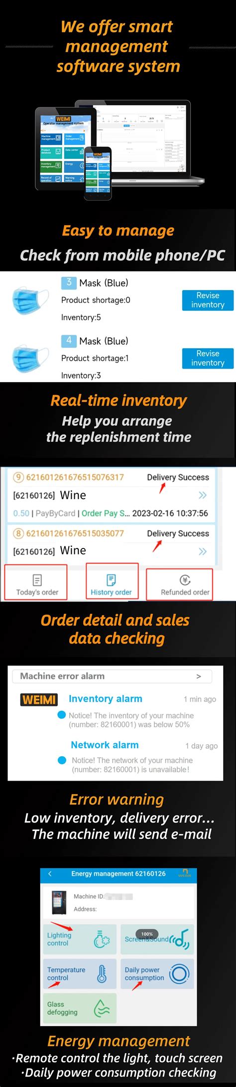 Customized Tool Ppe Vending Machine With Locker And Card Reader For