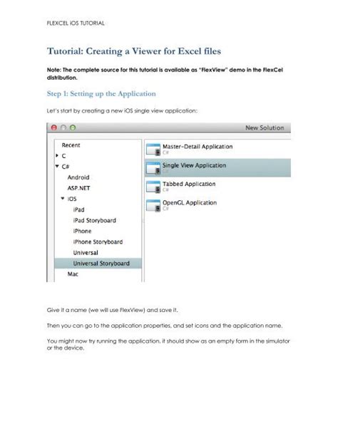 Tutorial Creating A Viewer For Excel Files TMS Software